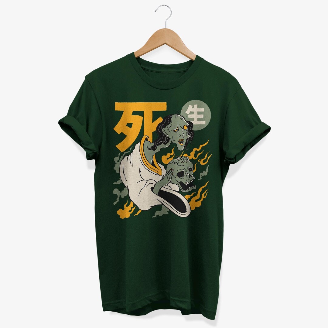 Japanese Yurei Ghost T-shirt | Spirit Anime Graphic Ghost Tee | Urban ...