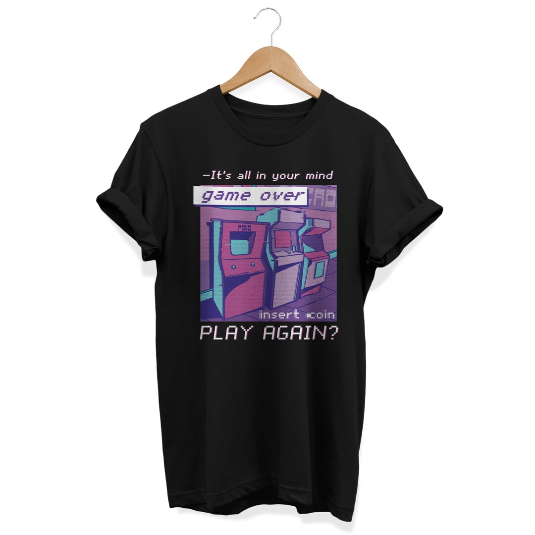 Vaporwave Shirt, Retro Arcade Tee, Aesthetic T-shirt, Vintage Gamer Top ...
