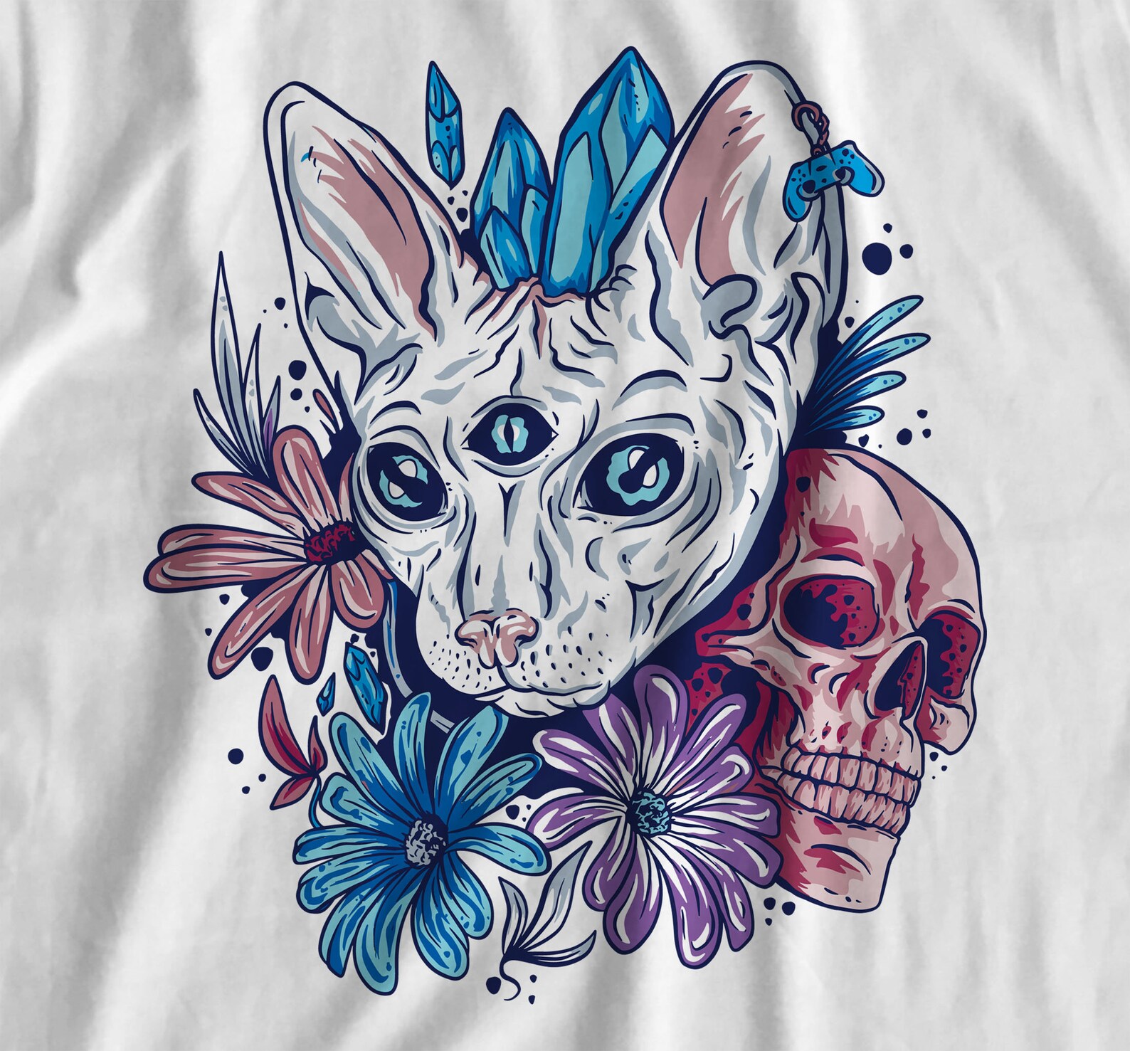 Pastel Goth Cat Shirt Skull Gothic Shirt Alternative - Etsy
