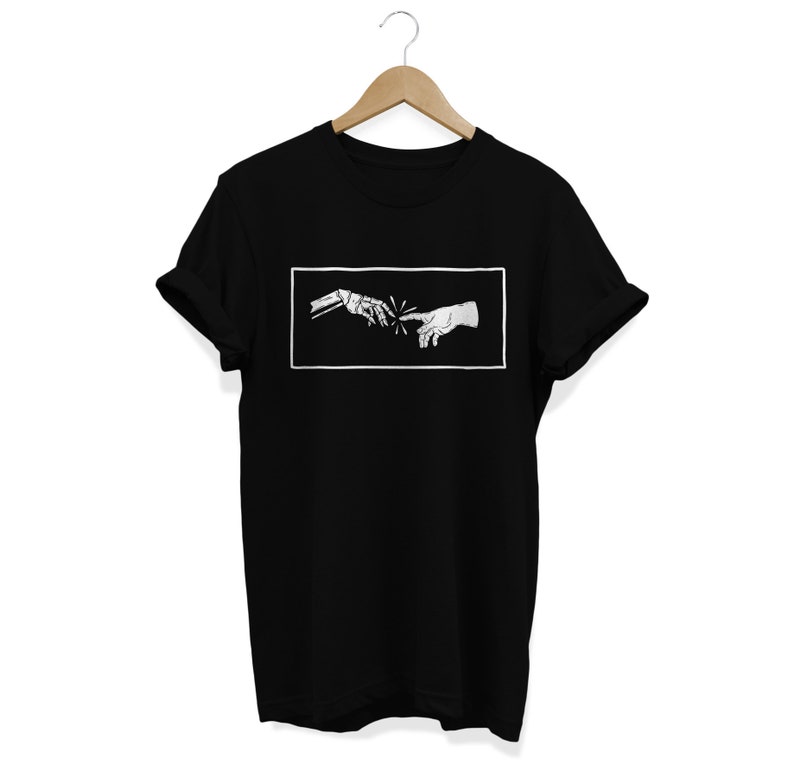Creation Hands Shirt Aesthetic Shirt Touching Hands Shirt - Etsy