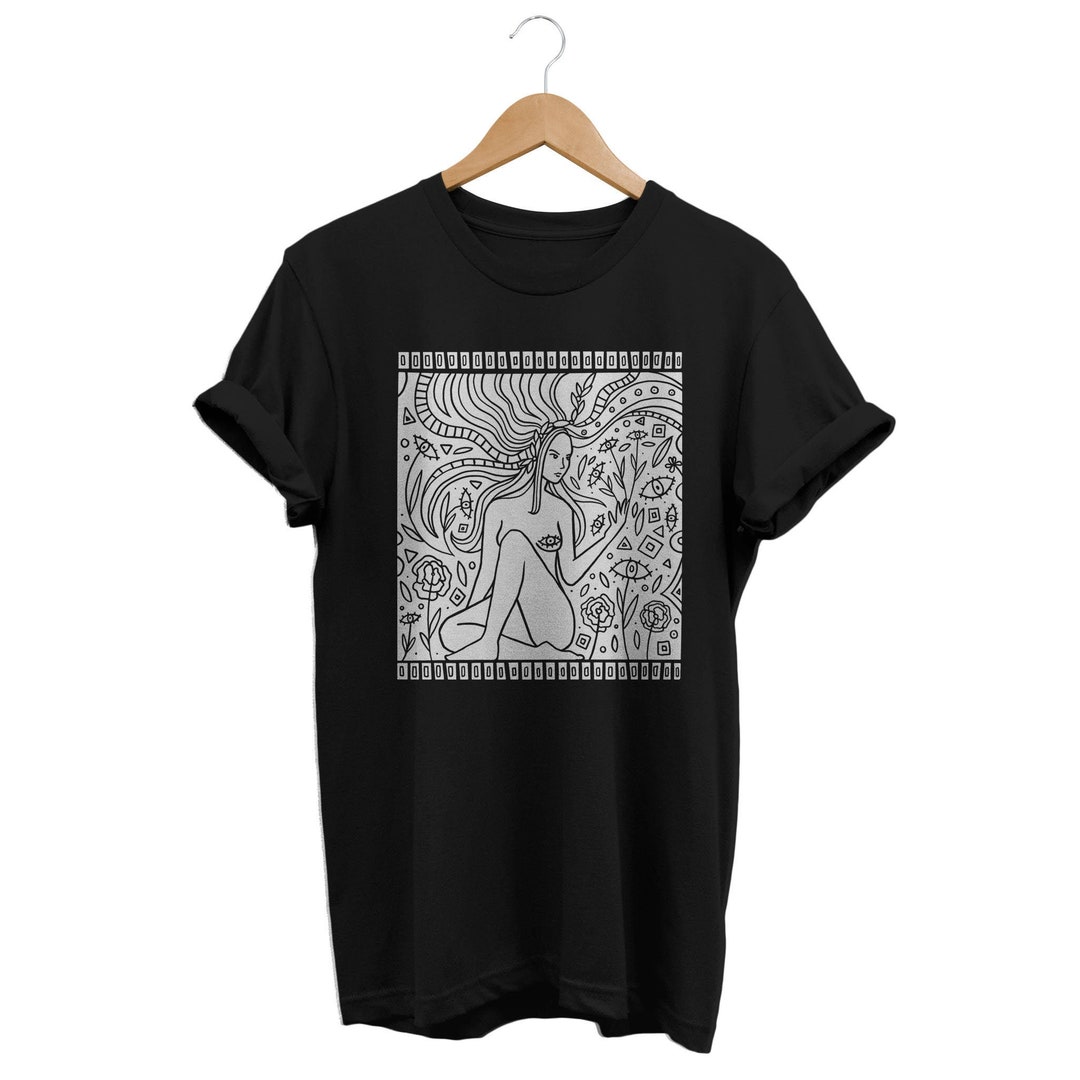 Pagan Woman T-shirt, Soft Grunge Clothing, Witchcore Shirt, Wicca Gift ...