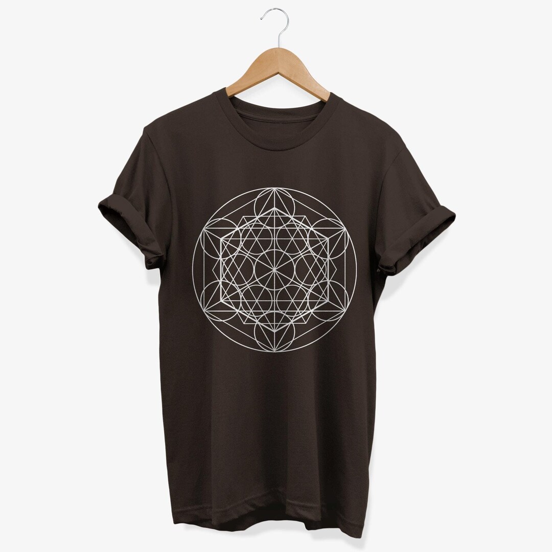 Minimalist Sacred Geometry T-shirt | Geometric Shape Graphic Tee ...