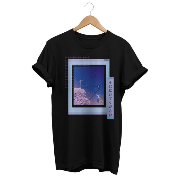 Lofi Aesthetic Shirt Synthwave Clothing Japanese Vaporwave | Etsy
