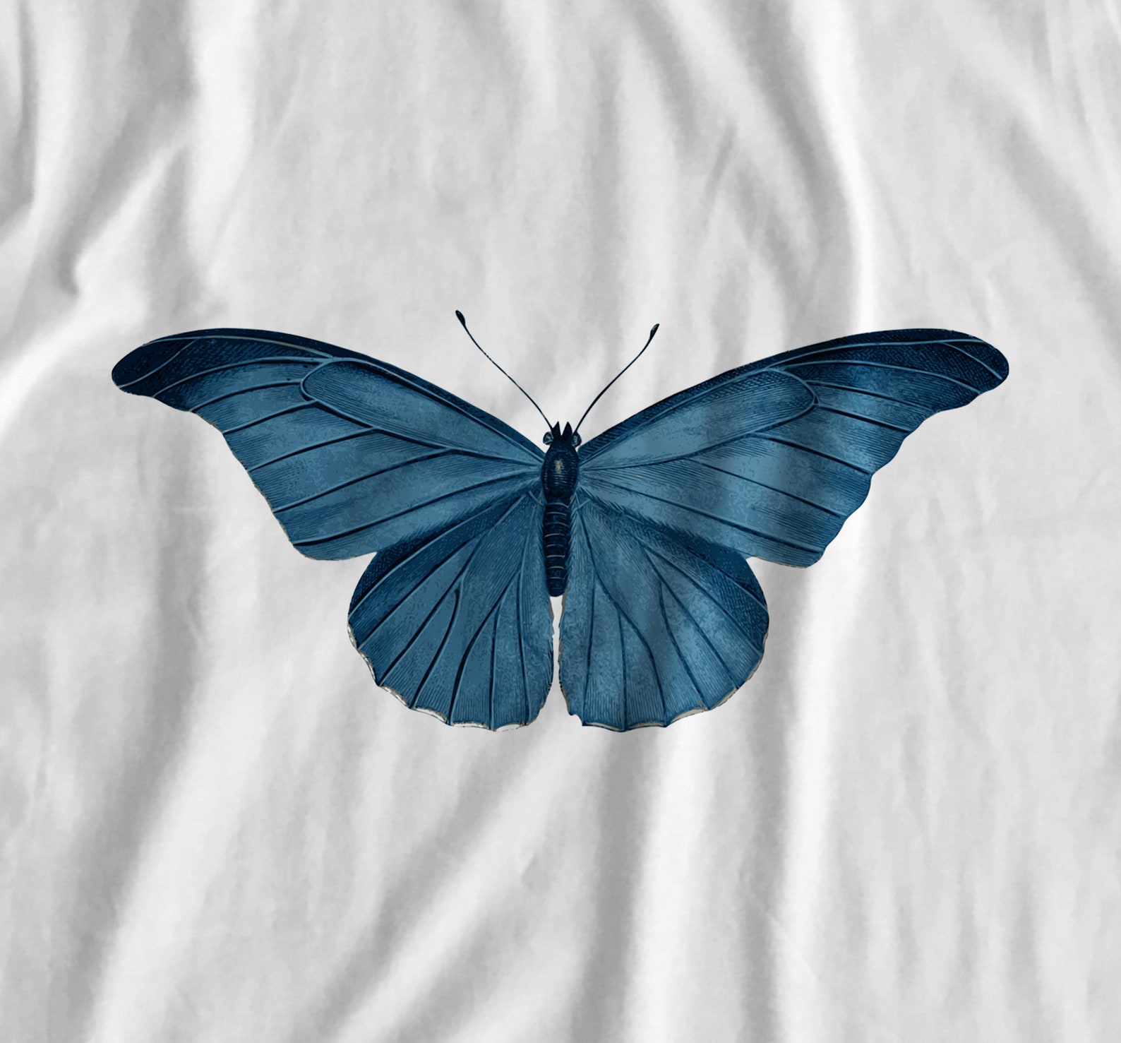 Blue Butterfly Shirt Grunge Clothes Grunge Fairycore | Etsy