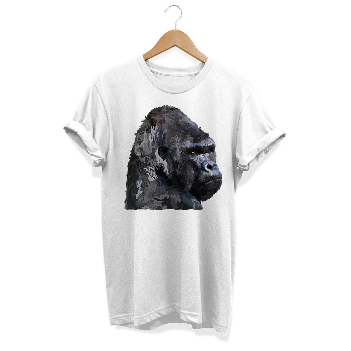 Gorilla Face Shirt Primate T-shirt Monkey Tshirt African - Etsy