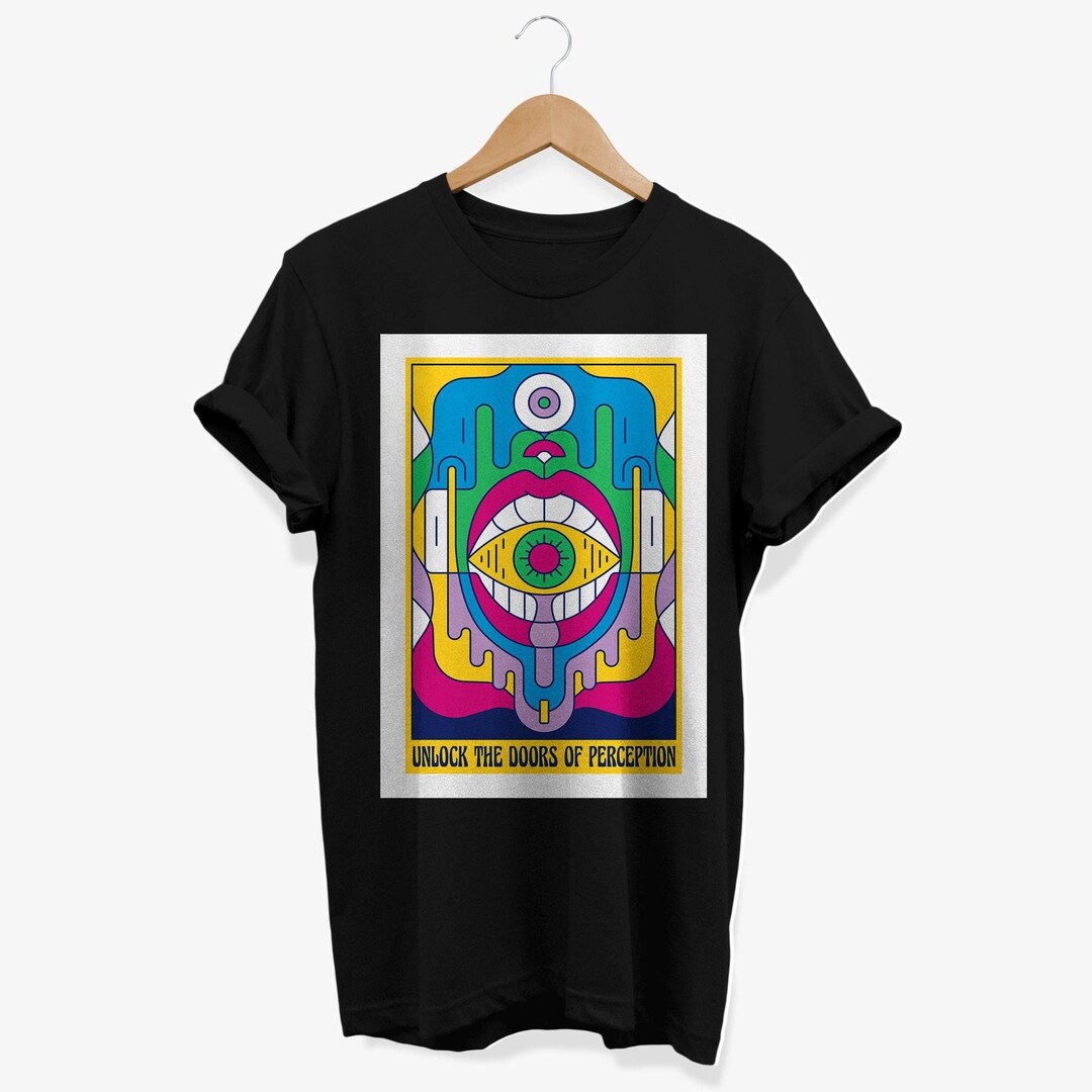 Unlock the Doors of Perception T-shirt, Psychedelic Graphic Tee, Trippy ...