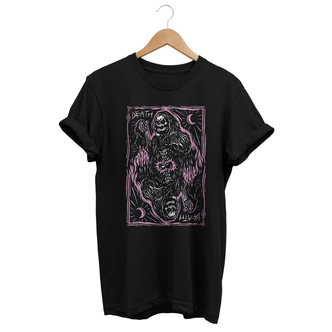 Grim Reaper Death Time T-shirt: Goth Style Graphic Tee - Etsy