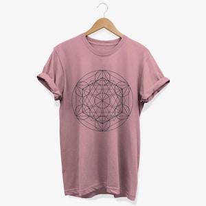 Minimalist Sacred Geometry T-shirt | Geometric Shape Graphic Tee ...