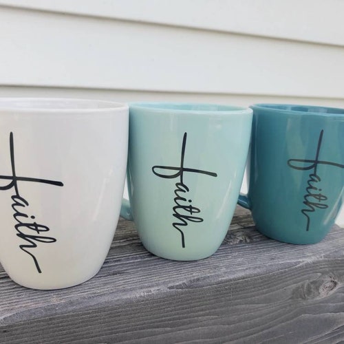 Inspirational Coffee Mug Christian Coffee Cup Faith Gift - Etsy