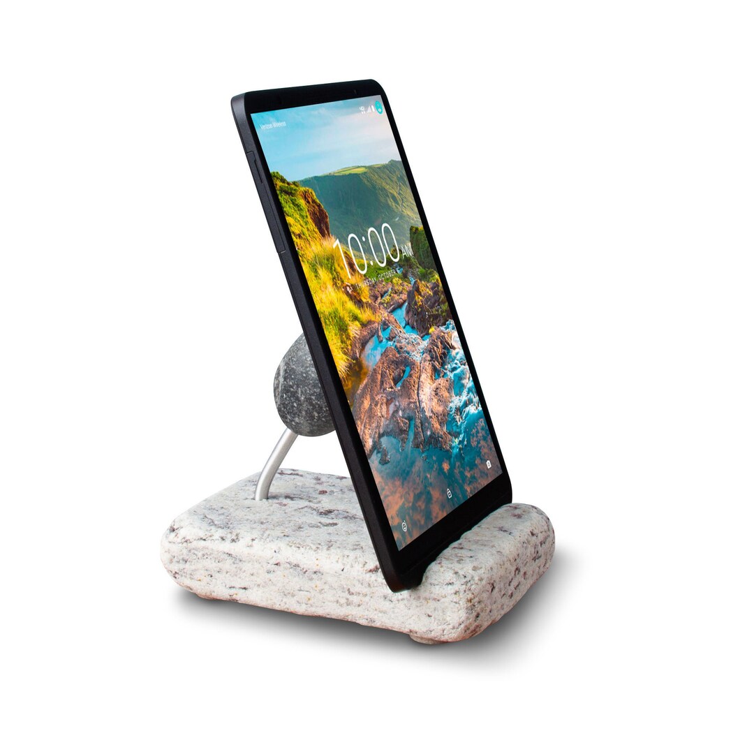 Hold the Phone Natural Stone Phone and Tablet Holder - Etsy