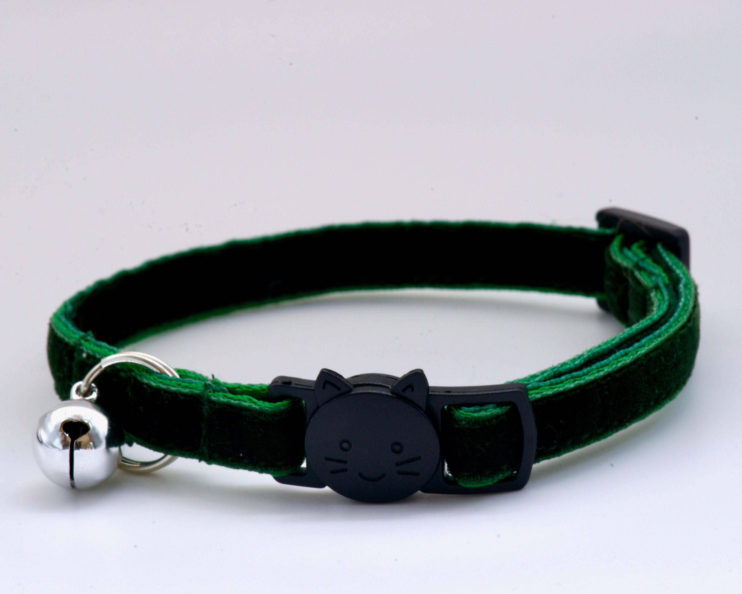 Emerald Green Velvet Collar Double Velvet Adjustable Cat | Etsy Australia