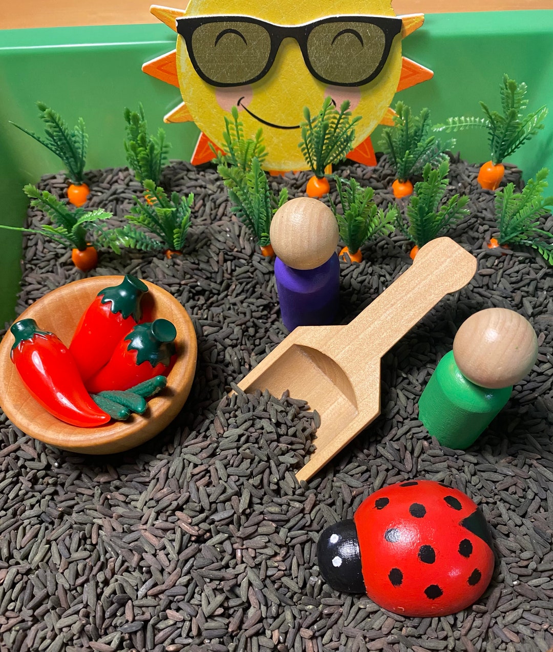 Vegetable Garden Sensory Bin, Plant a Garden Sensory Rice Kit - Etsy