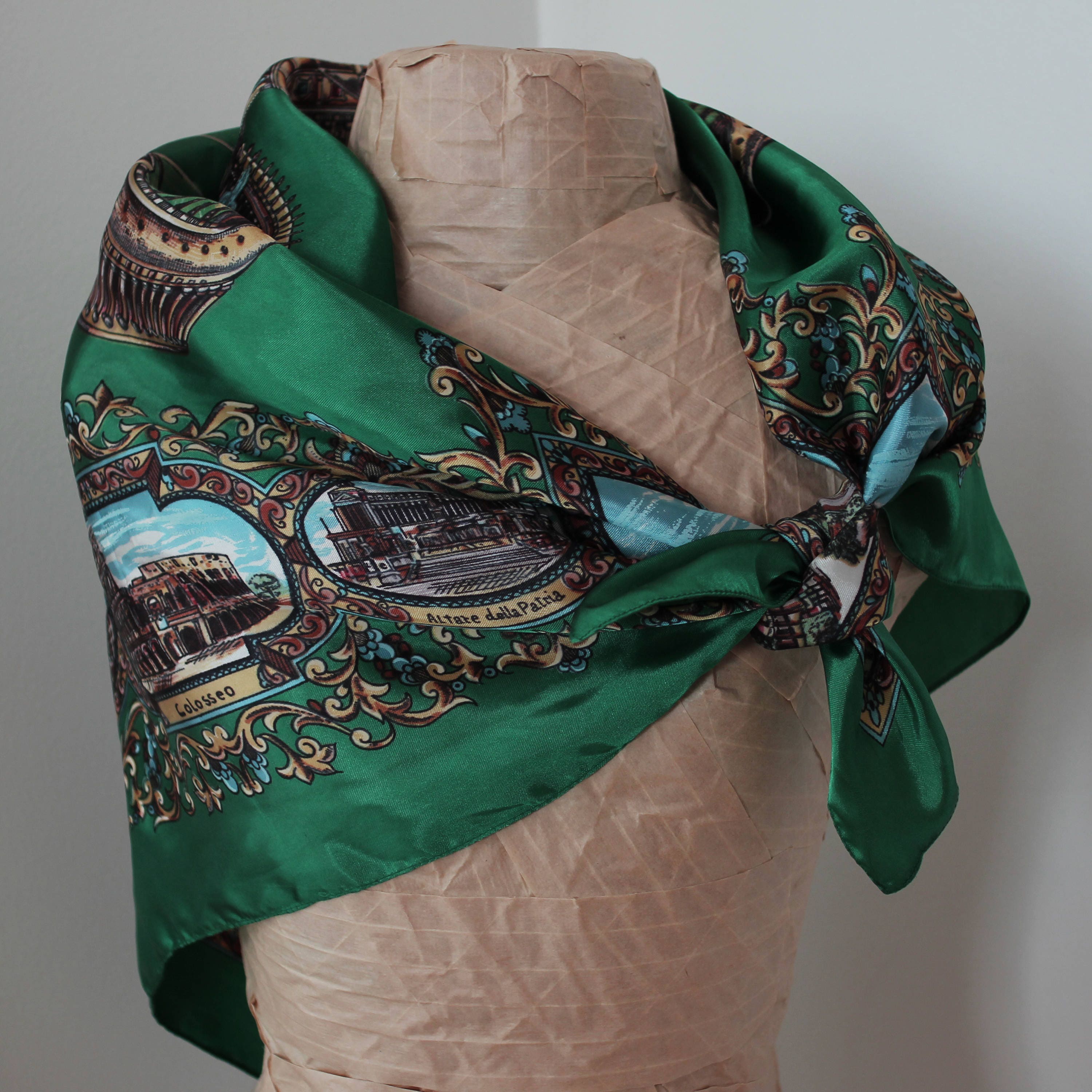 Rome, Italy Souvenir Scarf Tourist Sights Abound