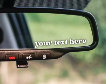 Rear View Mirror Sticker - Etsy