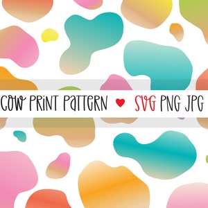 Cow Print SVG Cow SVG Cow Png Cow Pattern SVG Cow Print - Etsy