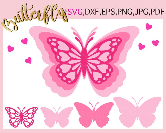 Butterfly SVG 3D Butterfly SVG Butterfly Cut Template Layer | Etsy
