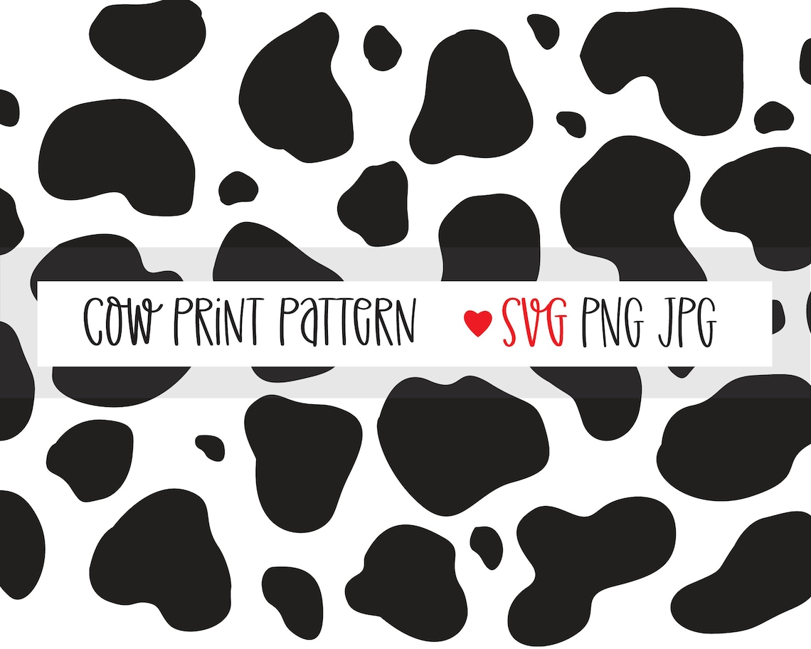 Cow Print SVG Cow SVG Cow Png Cow Pattern SVG Cow Print - Etsy