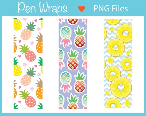 Watermelon Pen,Pineapple Pen,Ice Cream Pen Wraps Set 2 Png,Summer Pen ...