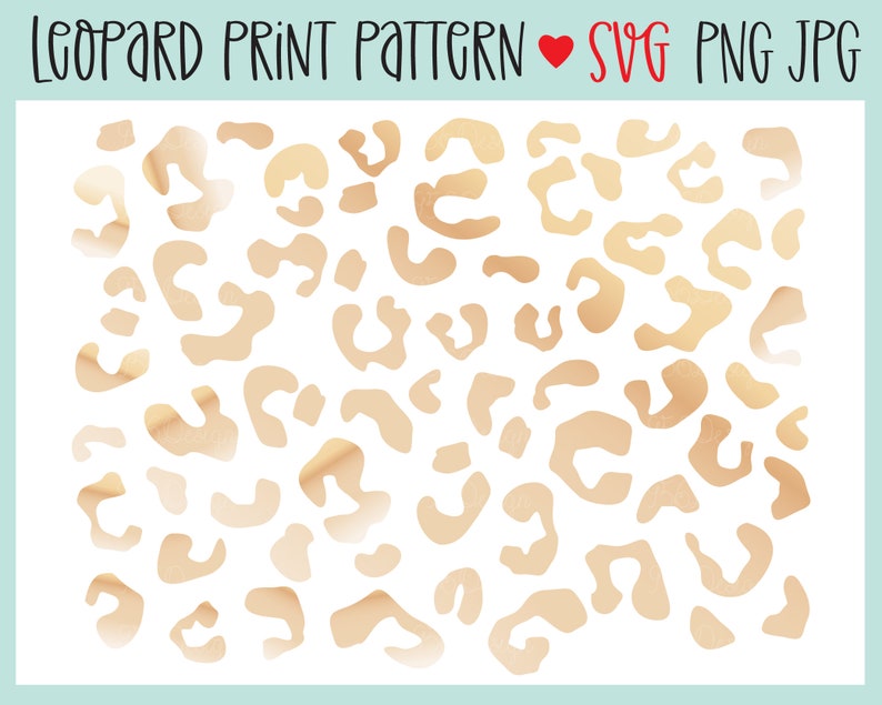 Leopard Print SVG Golden Leopard SVG Leopard Png Leopard - Etsy Canada