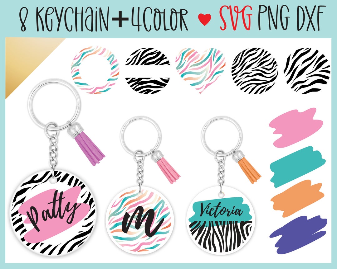Keyring Svg Keychain Svg Zebra Keyring Keychain Svg Bundle - Etsy