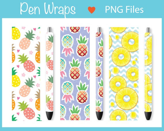 Watermelon Pen,Pineapple Pen,Ice Cream Pen Wraps Set 2 Png,Summer Pen ...