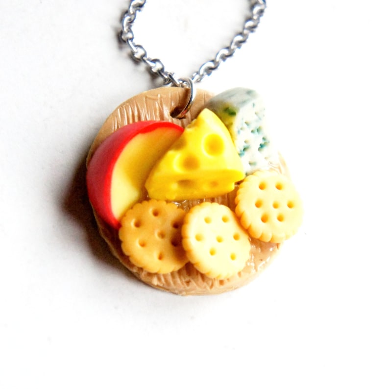 Cheese Plate Necklace - Etsy