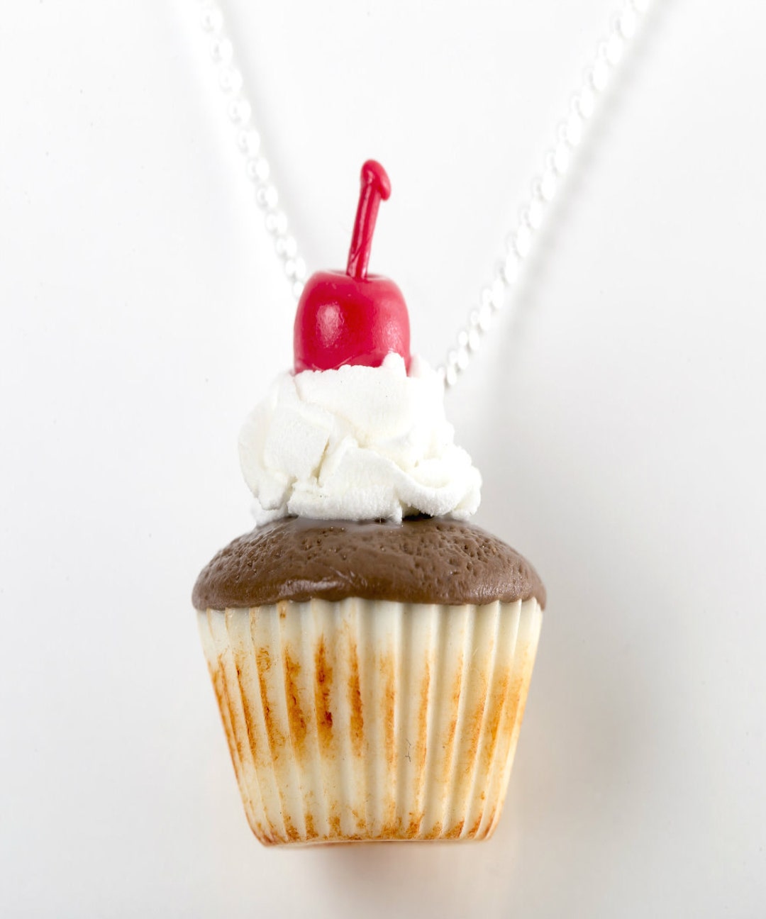 Mocha Cupcake Necklace: Miniature Polymer Clay Food Jewelry - Etsy