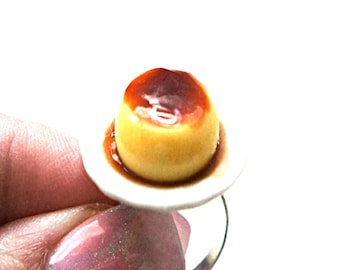 Caramel Pudding Ring Flan Ring Food Ring Food Jewelry Pudding Ring ...