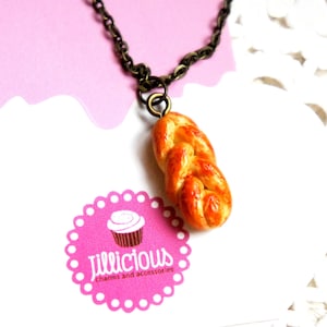 Handmade Challah Bread Necklace: Miniature Food Jewelry - Etsy