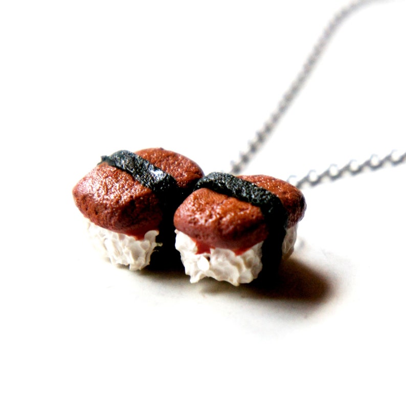 Spam Musubi Necklace Miniature Food Jewelry Hawaiian Food - Etsy
