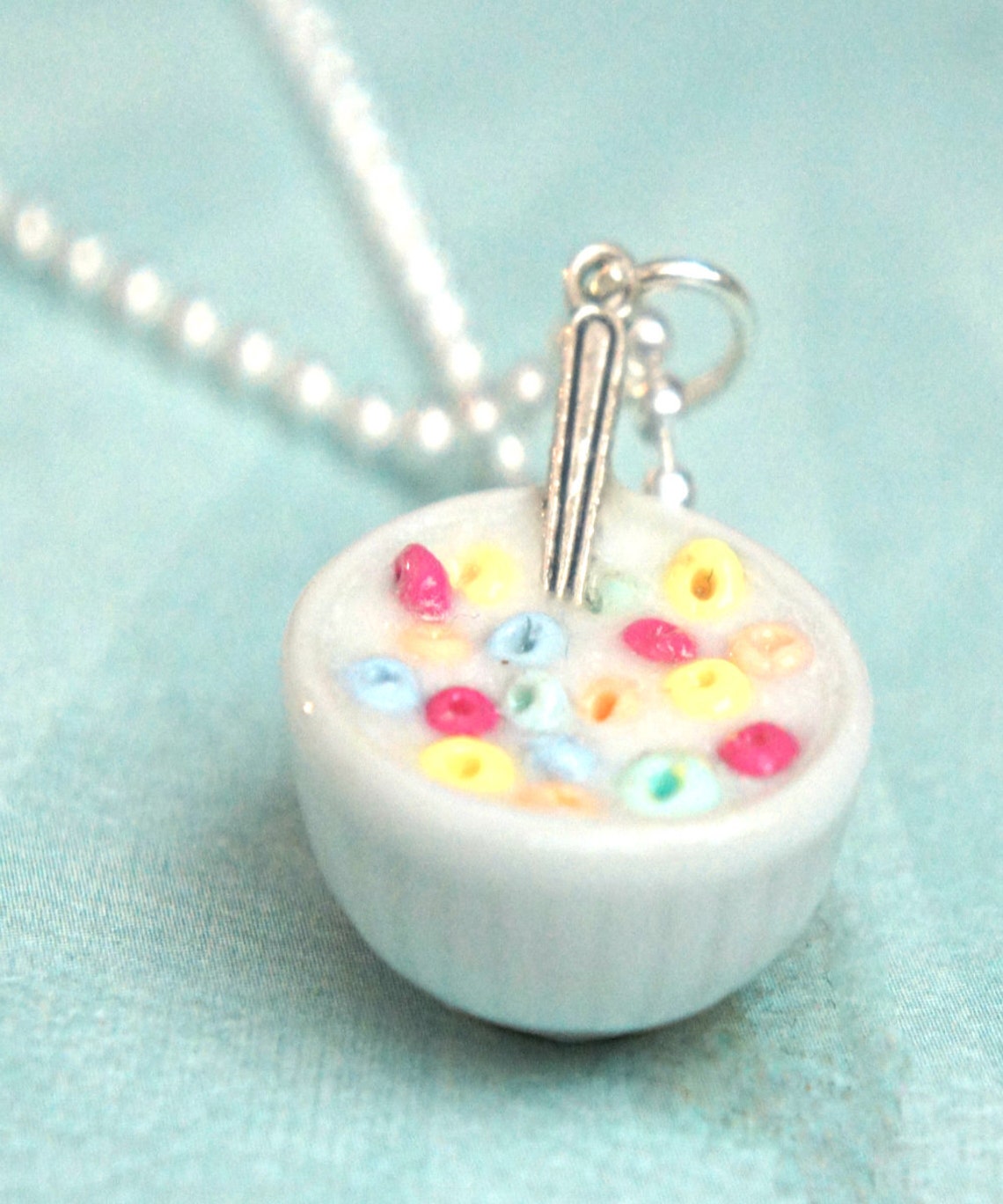Cereal Bowl Necklace Miniature Food Breakfast Jewelry | Etsy