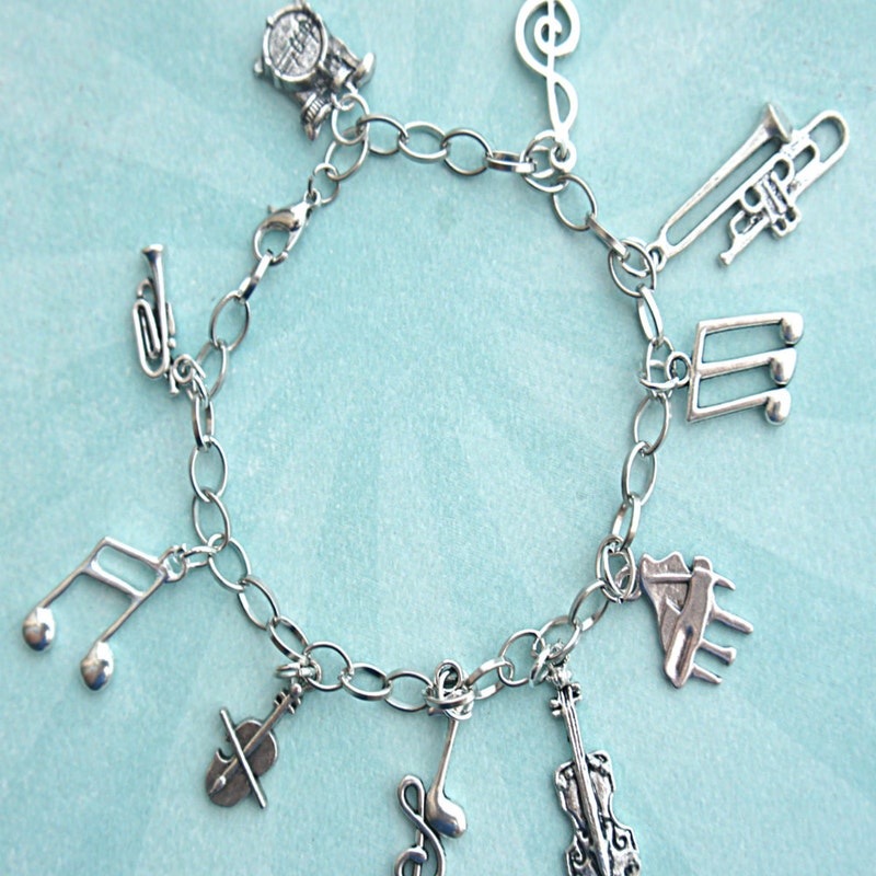 Music Note Bracelet - Etsy