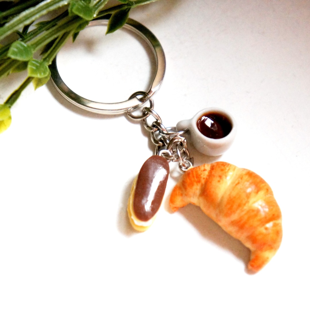Paris Cafe Key Chain- French Macaron Key Chain, Macaron Charm - Etsy