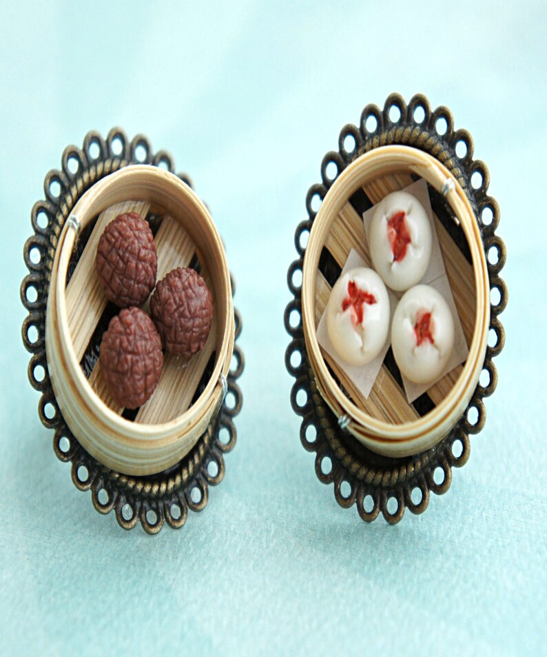 Chinese Dim Sum Ring Miniature Food Jewelry Chinese Food - Etsy
