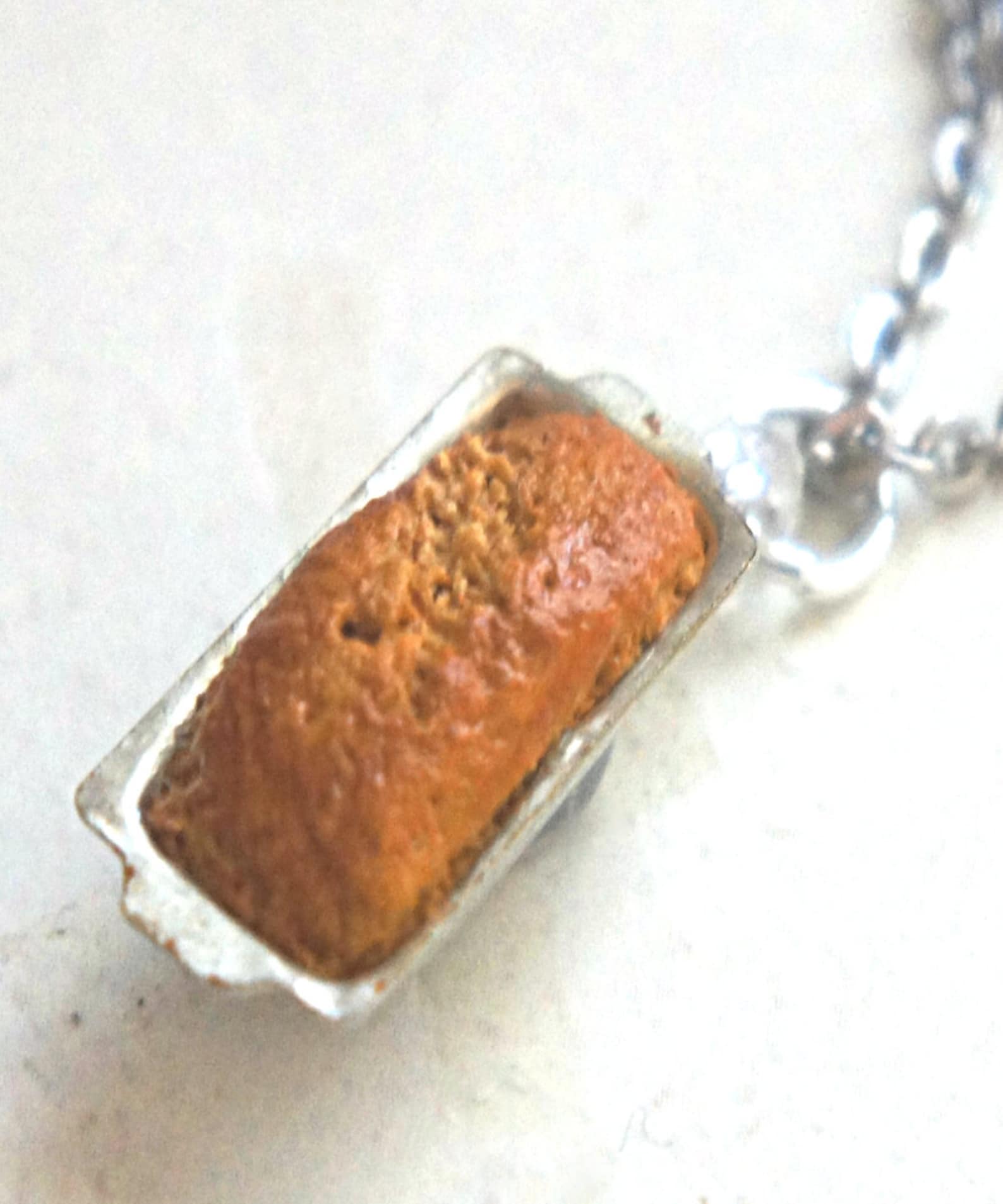 Loaf Bread Necklace Miniature Food Food Necklace Bread - Etsy