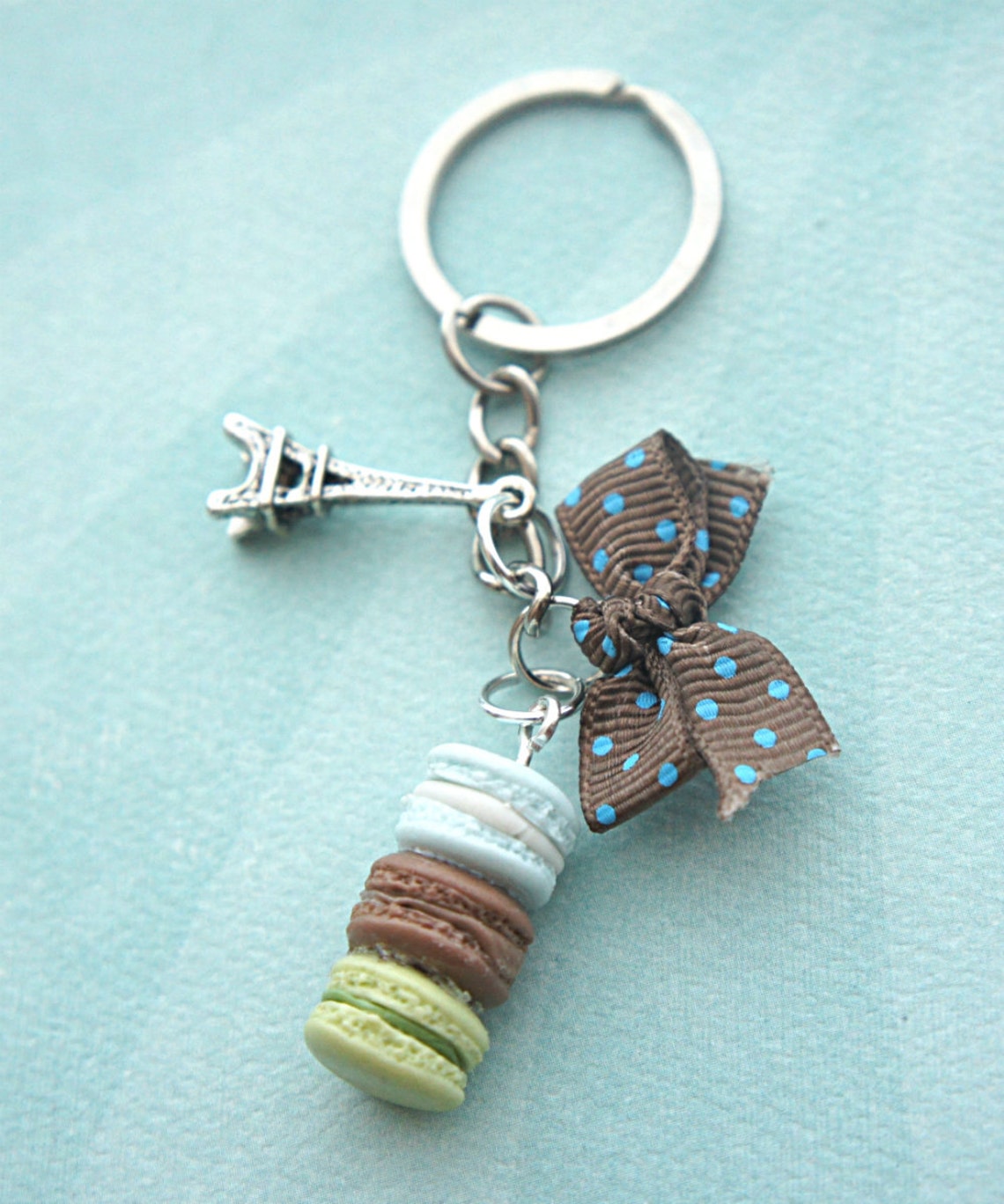 Paris Inspired Key Chain French Macaron Key Chain Macaron - Etsy