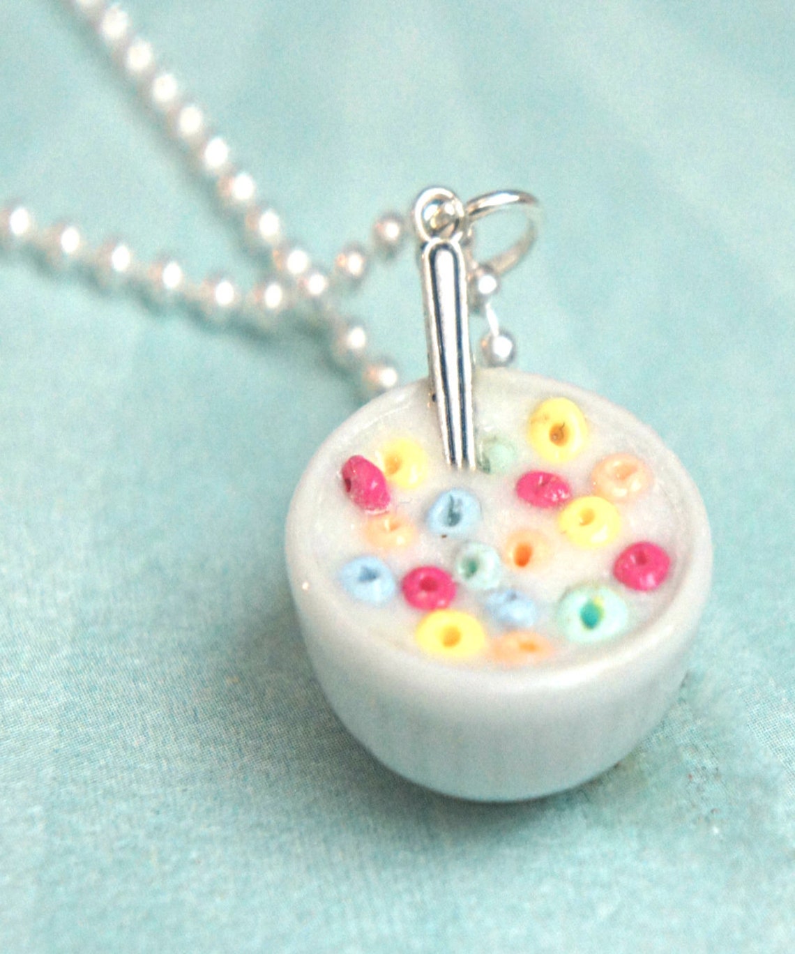 Cereal Bowl Necklace Miniature Food Breakfast Jewelry | Etsy