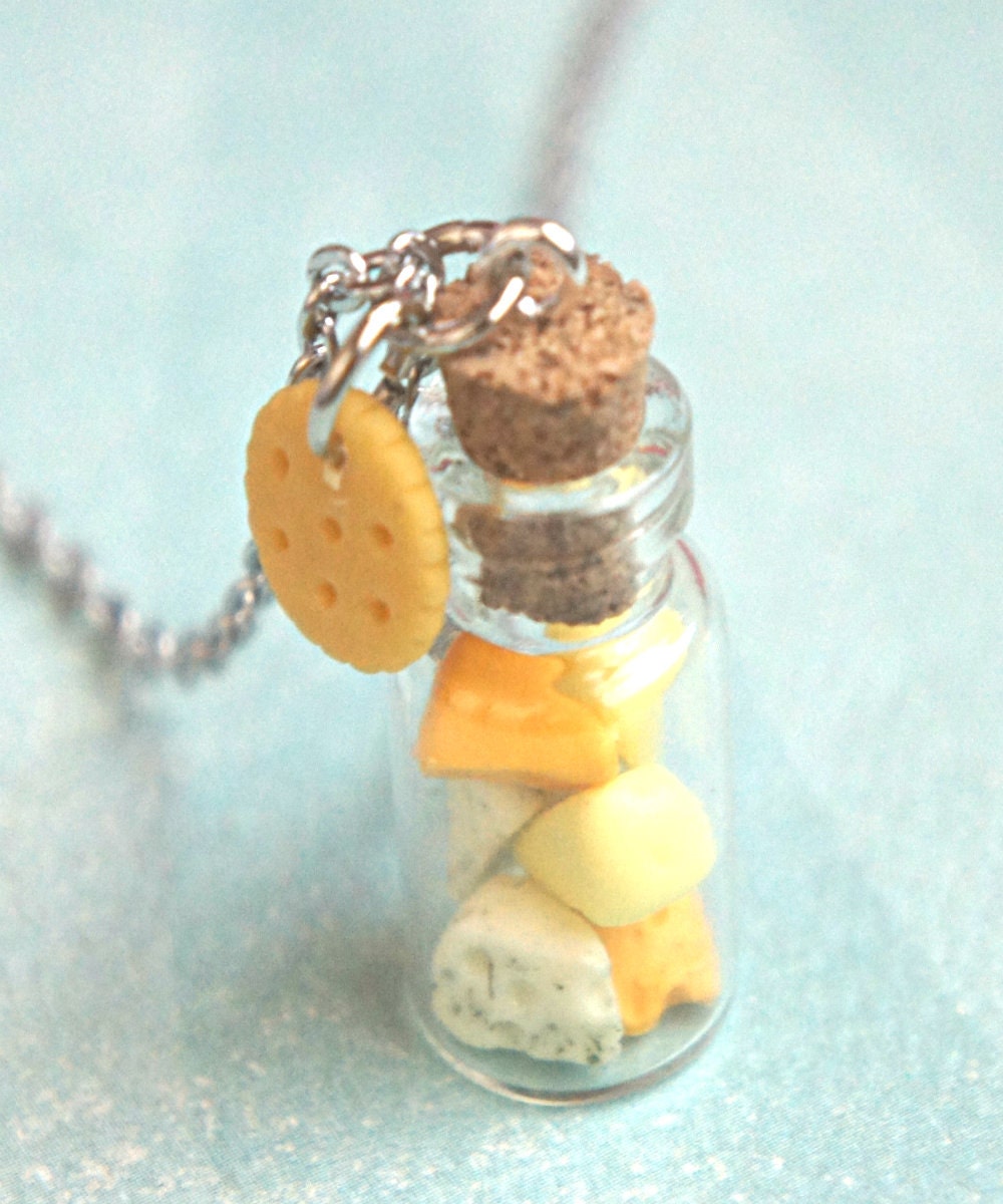 Assorted Cheese Necklace-miniature Food Jewelry - Etsy