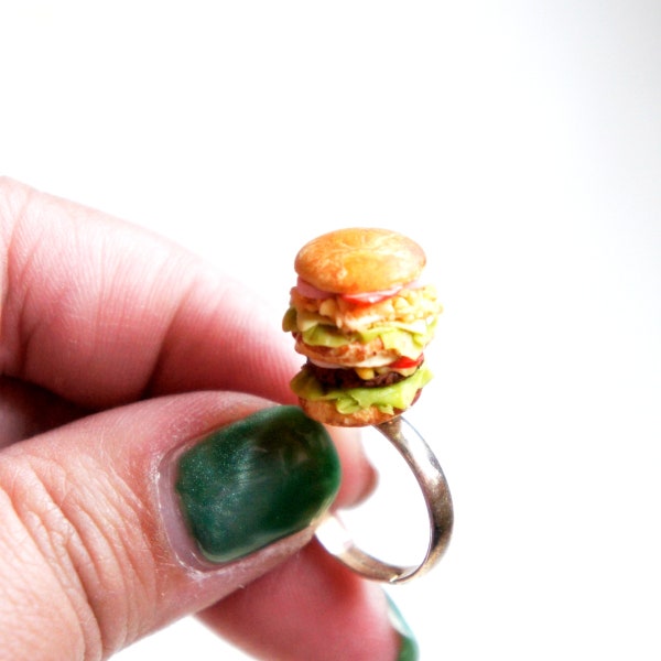 Hamburger Ring - Etsy