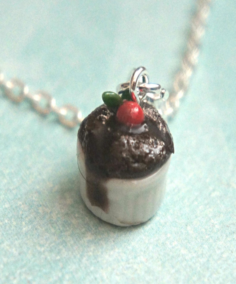 Souffle Necklace- Miniature Food Jewelry, Dessert Jewelry - Etsy
