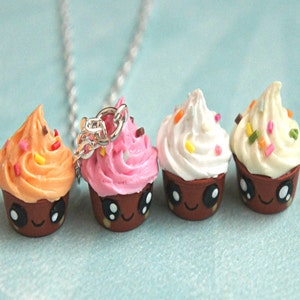 Kawaii frozen yogurt necklace froyo necklace miniature food | Etsy
