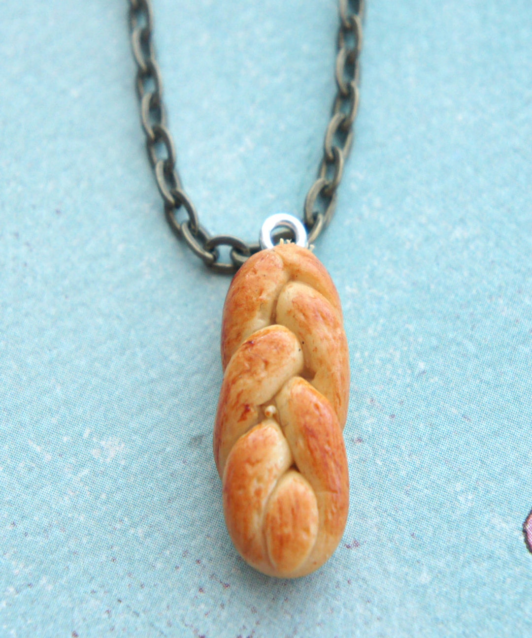 Challah Bread Necklace Miniature Food Jewelry Easter Themed - Etsy