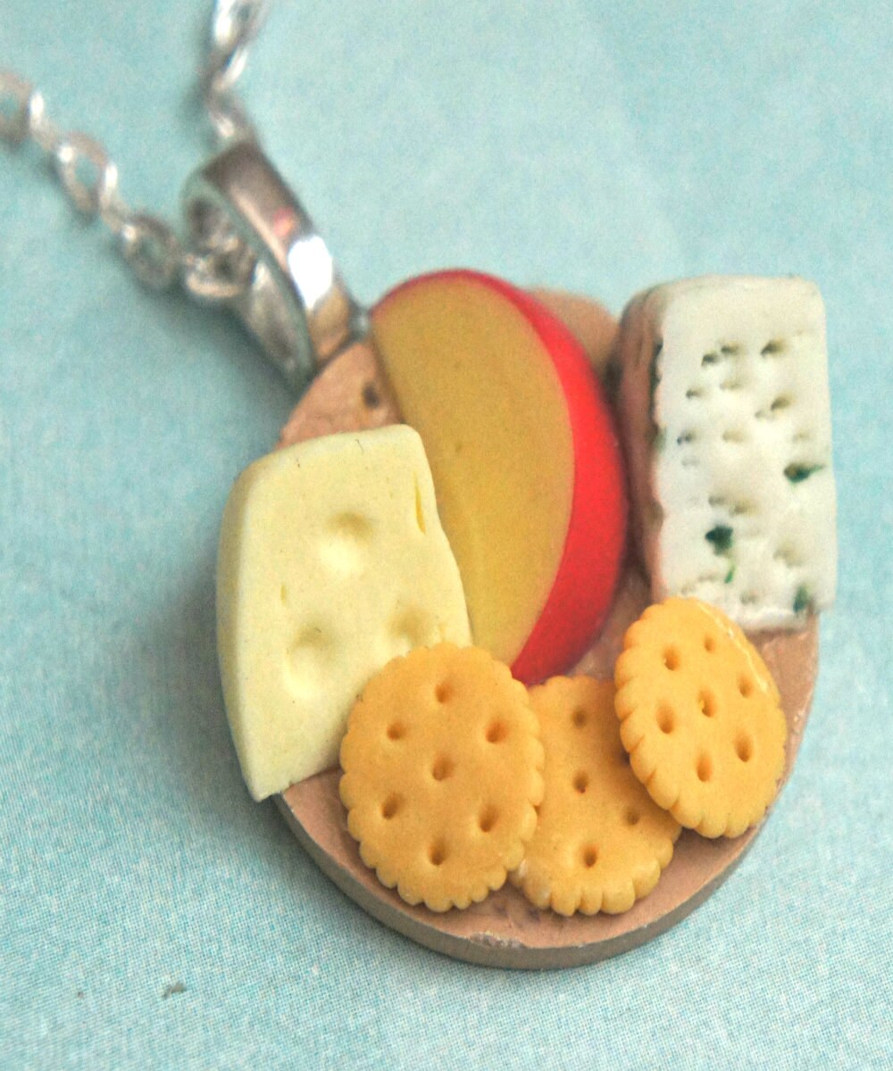 Cheese Plate Necklace | Etsy