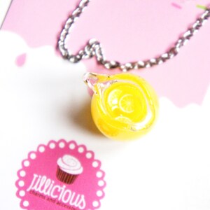 Lemonade Necklace- Miniature Food Jewelry - Etsy