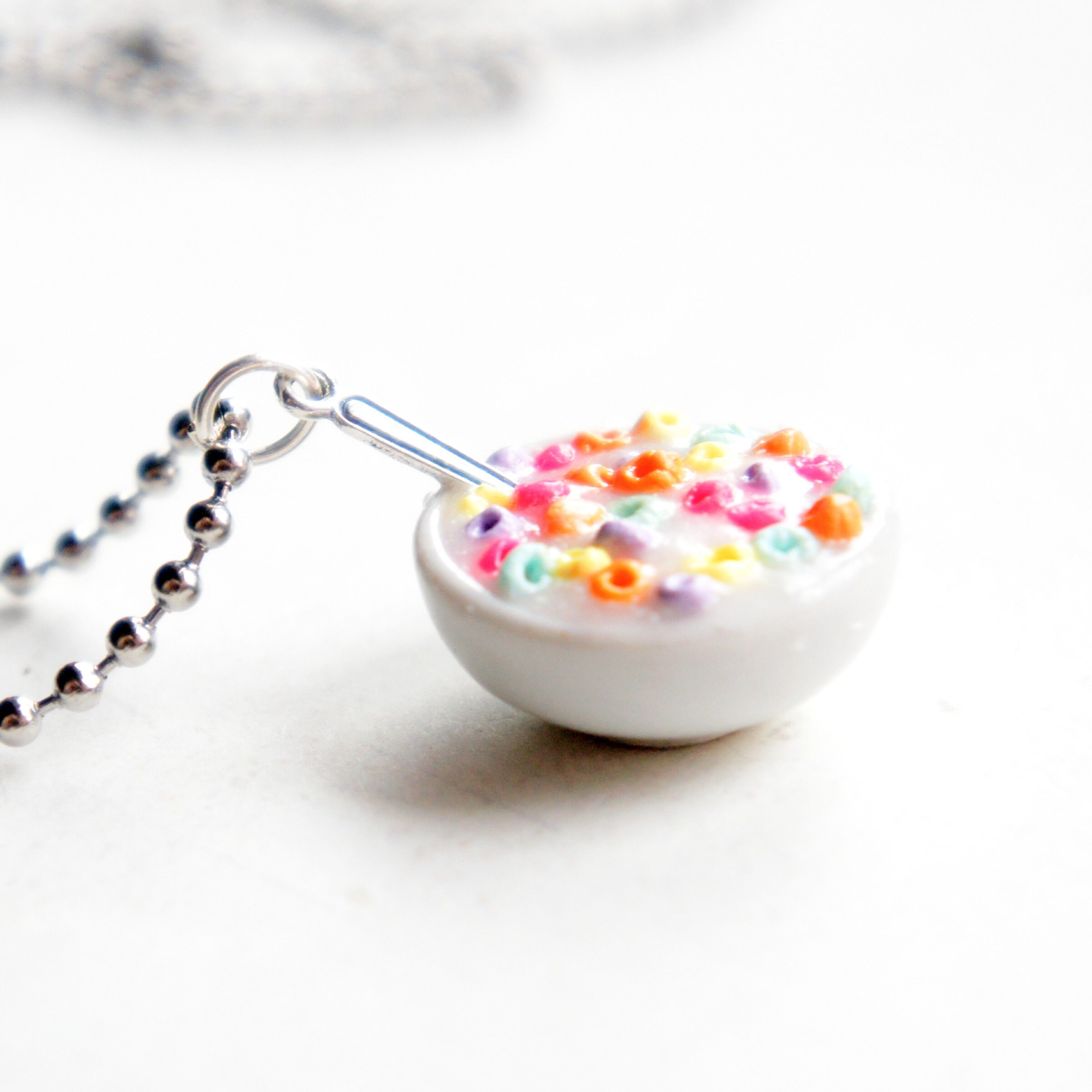 Cereal Bowl Necklace Miniature Food Breakfast Jewelry - Etsy