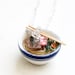 Pho Noodles Necklace- Miniature Food Jewelry, Noodle Bowl Necklace - Etsy