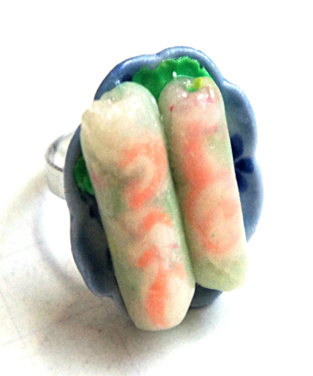 Vietnamese Spring Rolls Ring-miniature Food Jewelry, Food Ring - Etsy