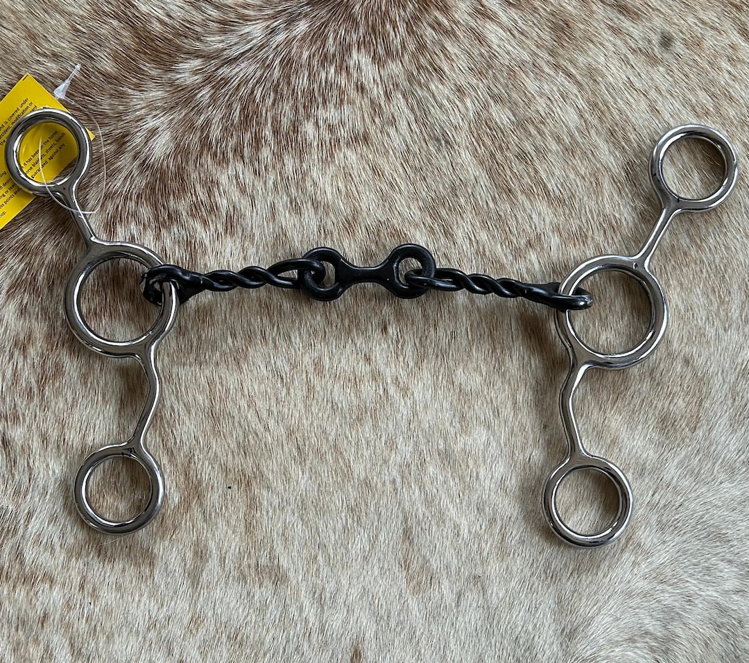 Stainless Steel Jr Cowhorse Dog Bone Bit 5” Sweet Iron Mouth FREE ...