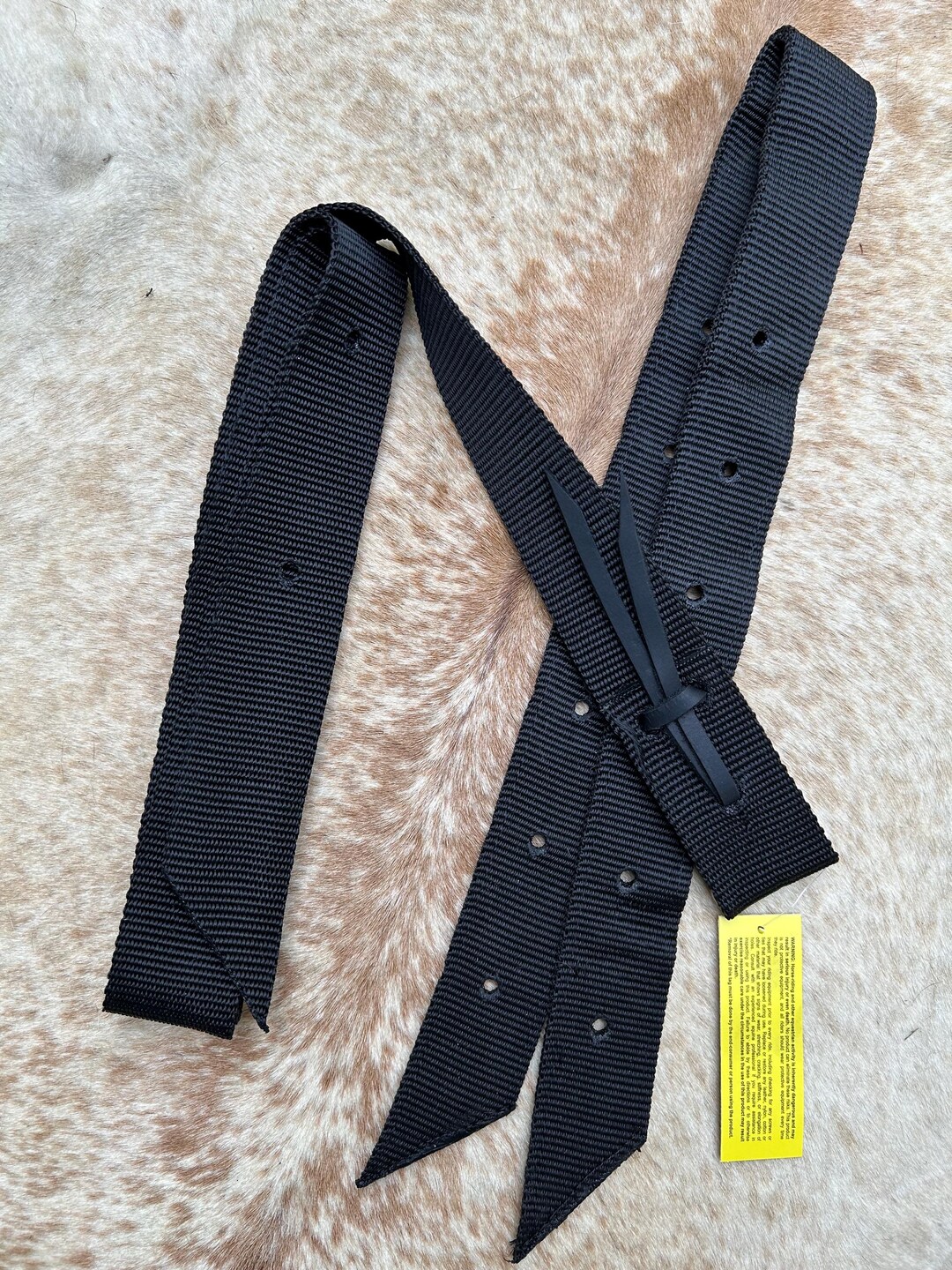 Black Nylon Western Saddle Tie Strap and off Side Billet Set FREE ...