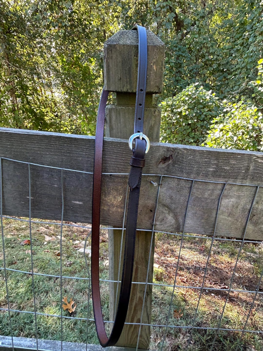 Dark Brown Leather Horse Size Replacement Throat Latch for Bridle FREE ...